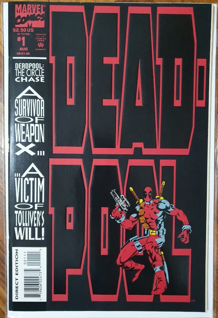 Deadpool #1. NM+. First solo series! 1st app Slayback, Hobbies & Toys ...