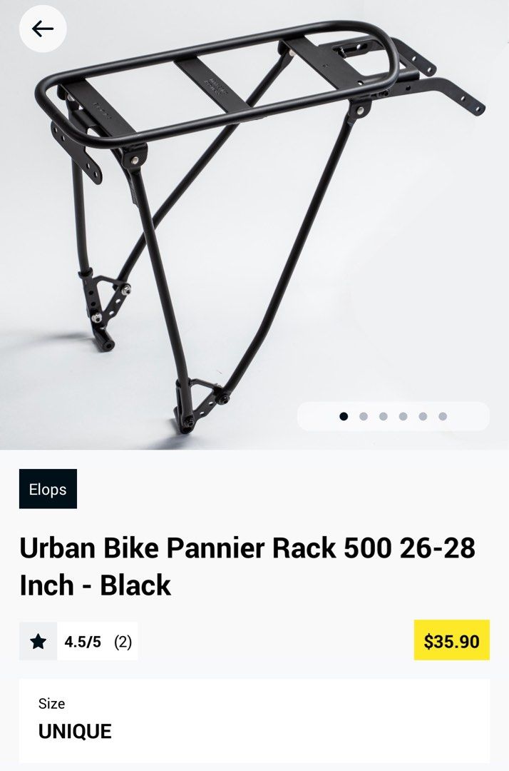 DECATHLON bicycle pannier rack, Sports Equipment, Bicycles & Parts ...