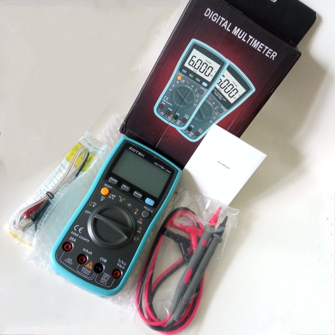 Digital Multimeter ZOTEK VC17B+ 6000 Counts Multitester Digital ...