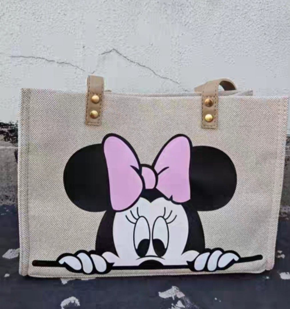 Disney Canvas Tote Bag, Women's Fashion, Bags & Wallets, Tote Bags on ...