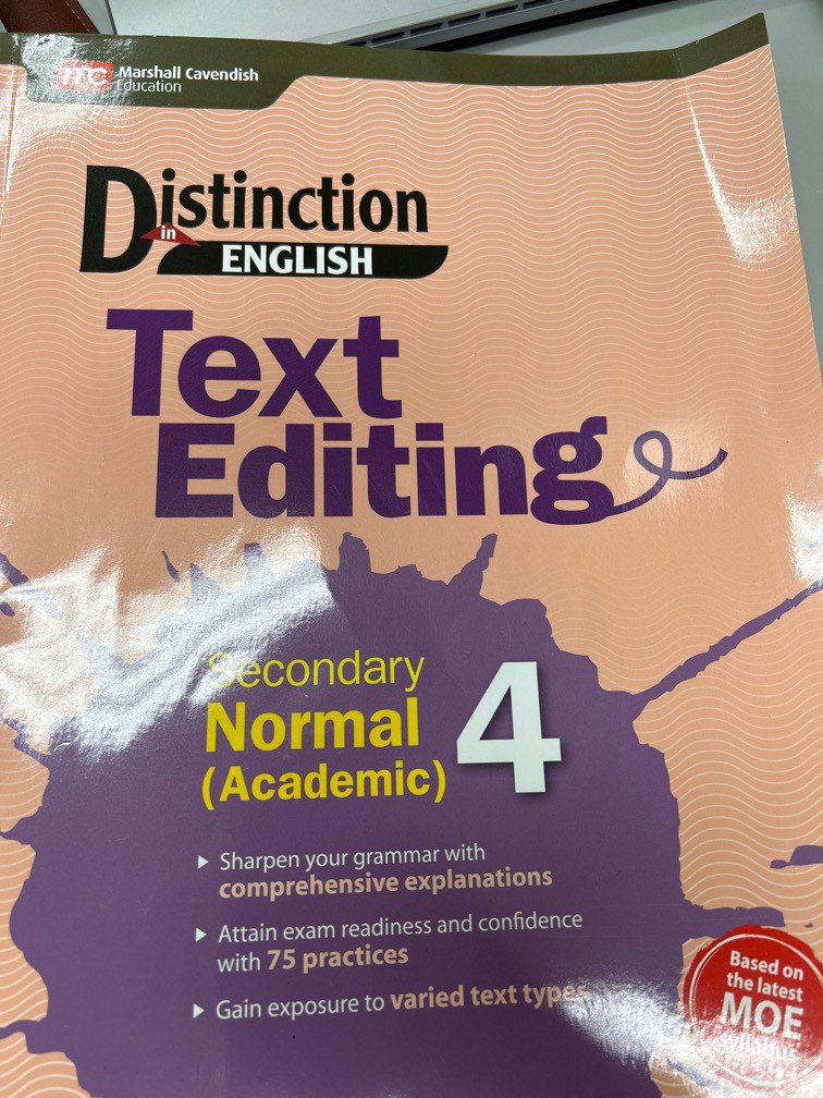 Distinction in English Text Editing Sec 4 NA, Hobbies & Toys, Books ...