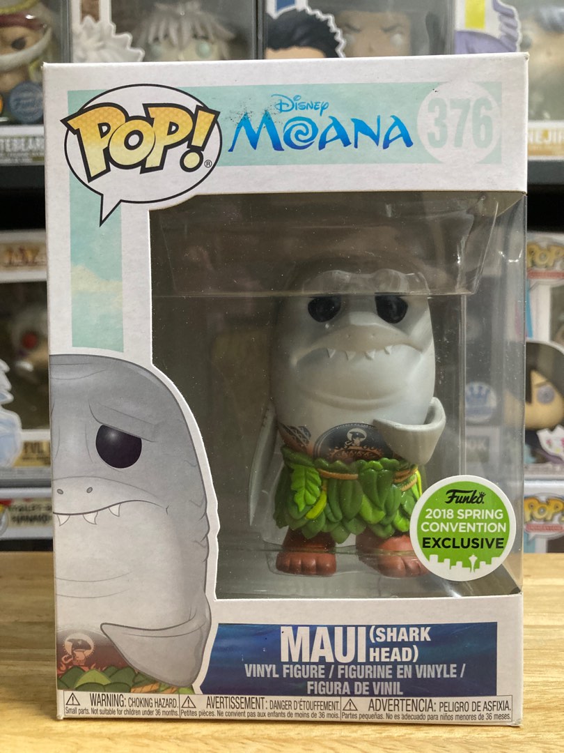 ECCC 2018 Exclusive Disney Moana Maui (Shark Head) Funko Pop, Hobbies ...