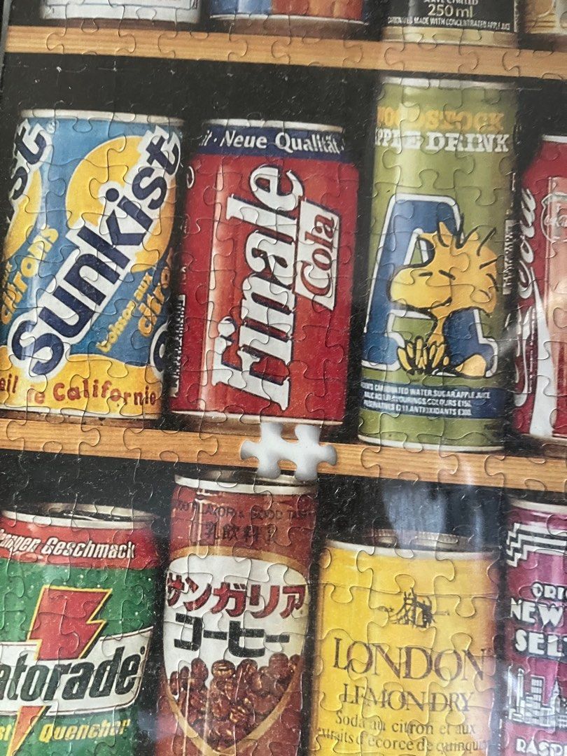 educa puzzle soft cans 1000 西班牙汽水罐砌圖拼圖1000, 興趣及遊戲, 玩具 & 遊戲類 - Carousell