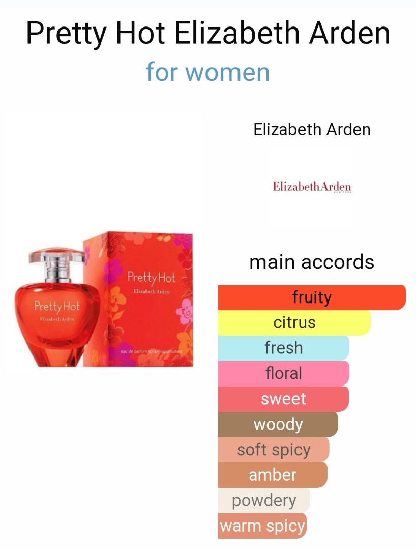 Elizabeth Arden Pretty Hot 2ml perfume decant sample, Beauty & Personal ...