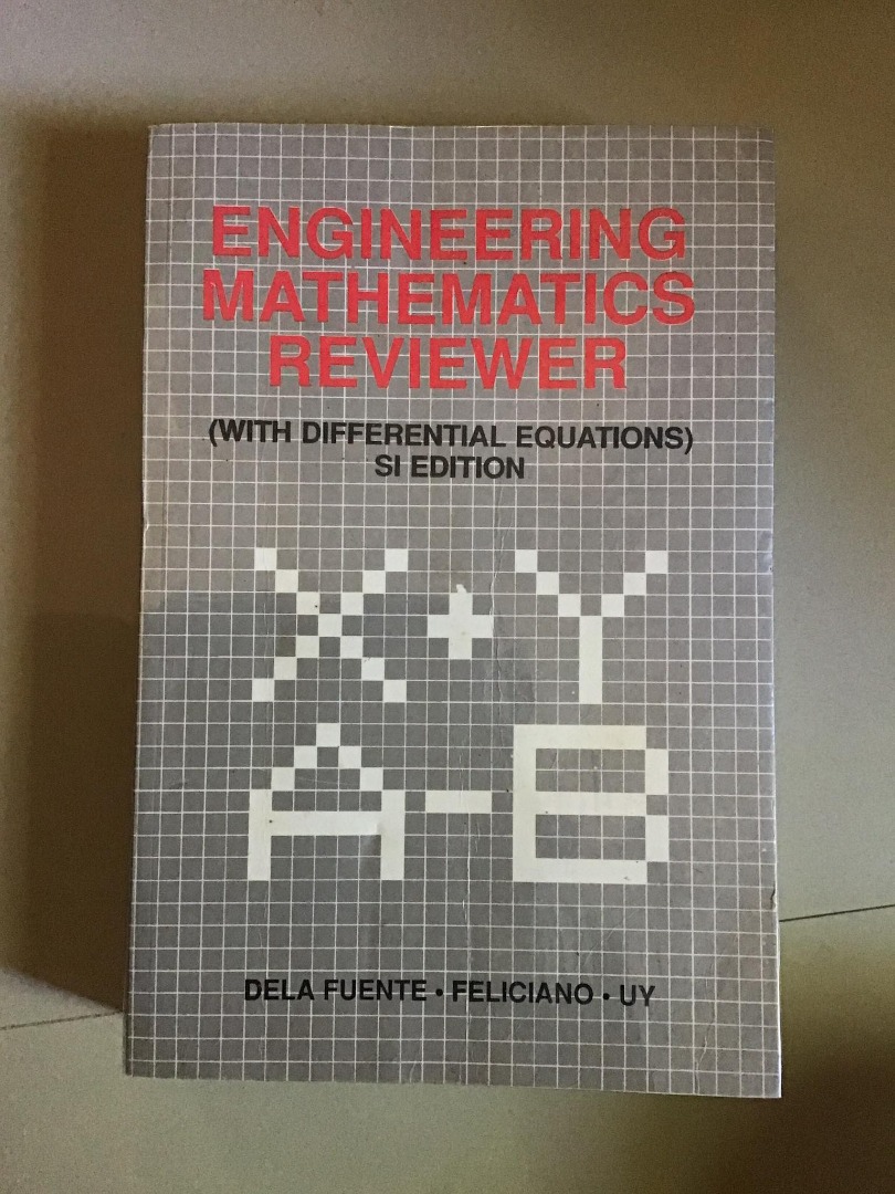 Engineering Mathematics Reviewer (With Differential Equations SI Edition) on Carousell