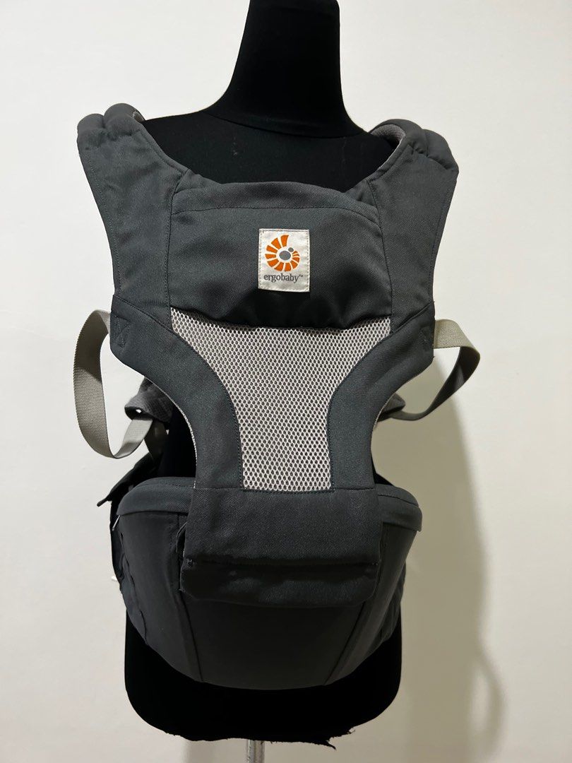 Ergobaby (with box) Hipseat Cool Air Mesh Carrier - Carbon Grey, Bayi ...