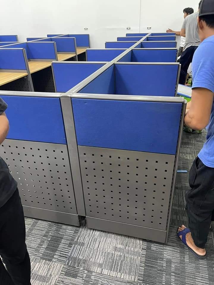FABRIC WITH PERFORATED CUBICLES - PARTITION PANEL, Furniture & Home ...