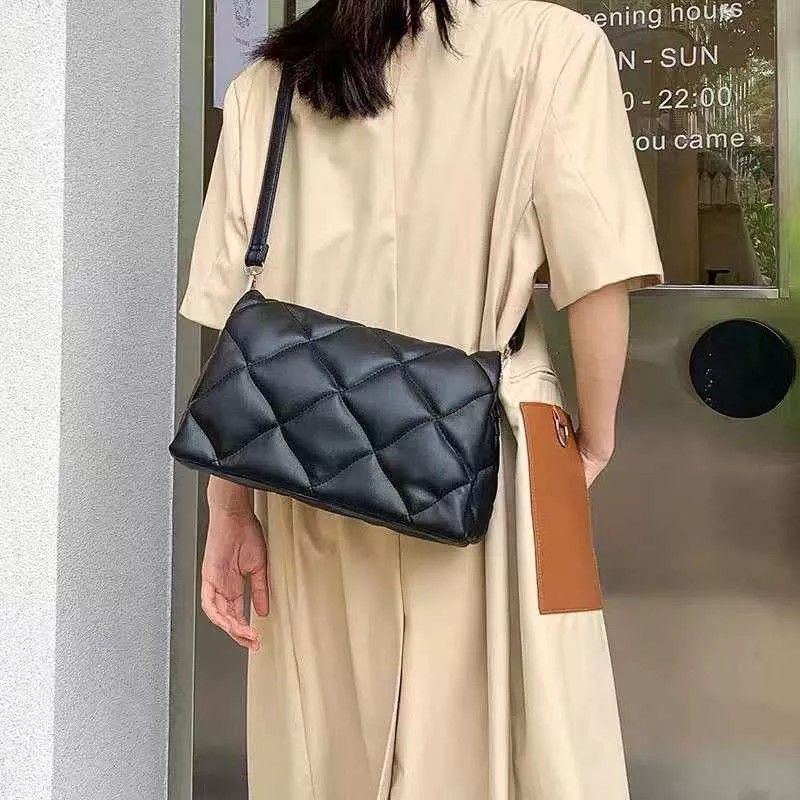 Soft Leather Flip Rhombus Lambskin Bag | Black, Women's Fashion, Bags ...