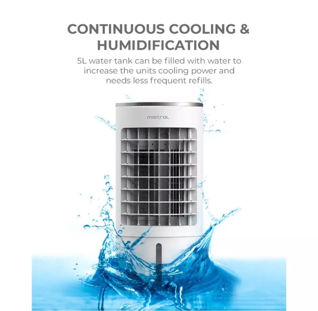 [For Free] MISTRAL Mini aircon and fan 5L air cooler, TV & Home ...
