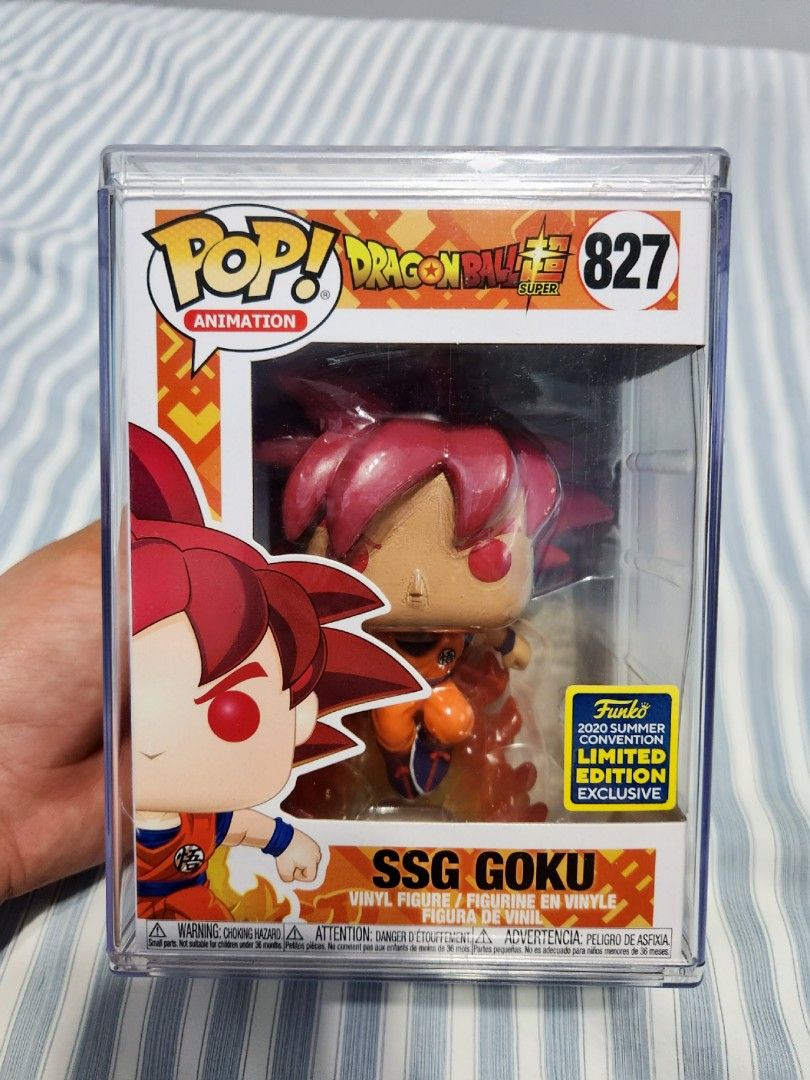 Funko Pop #827 - SSG GOKU, Hobbies & Toys, Toys & Games on Carousell
