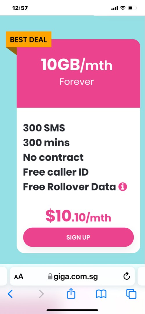 Giga by StarHub Mobile line, Mobile Phones & Gadgets, Mobile Phones ...