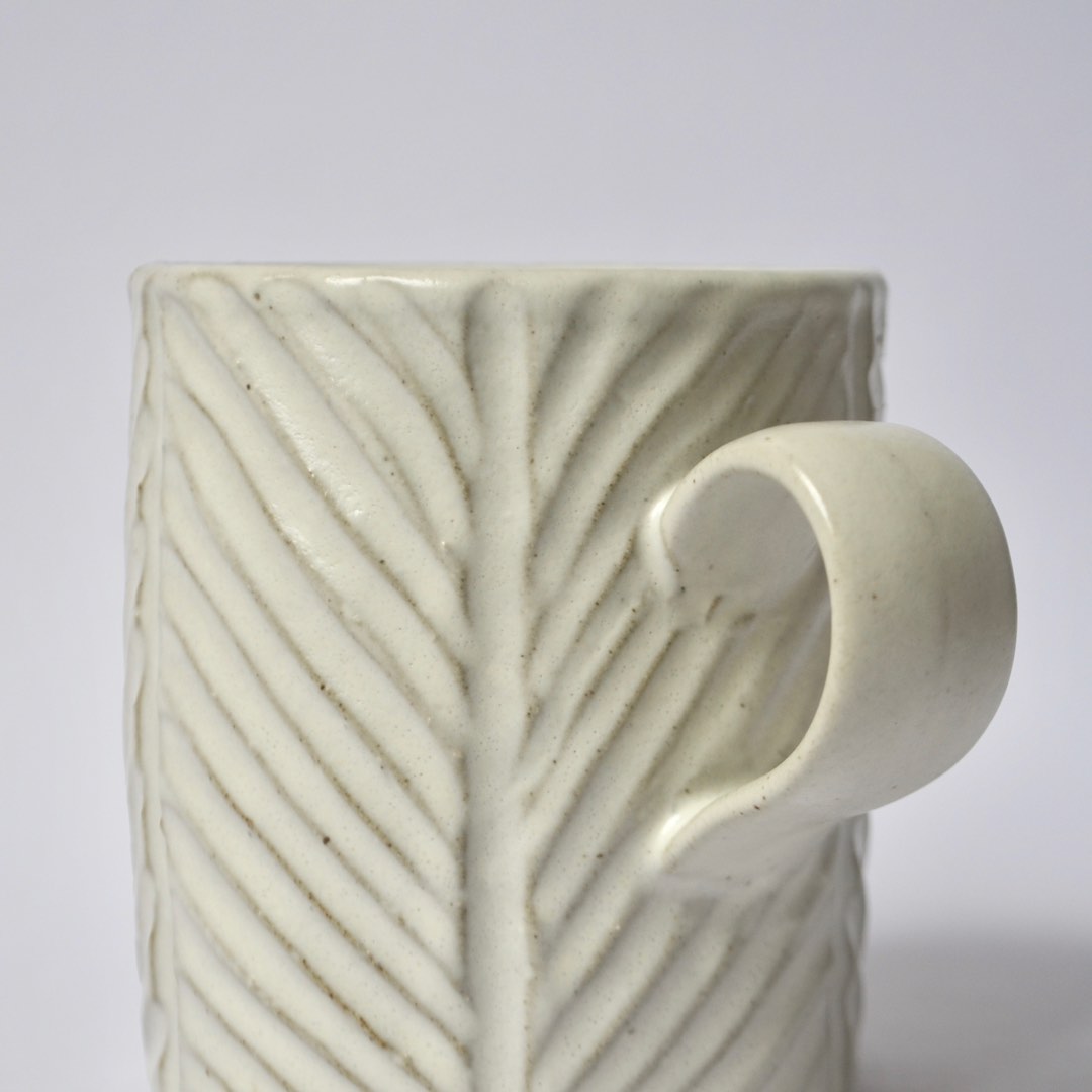 Handmade ceramic chiseled mug, Furniture & Home Living, Kitchenware ...