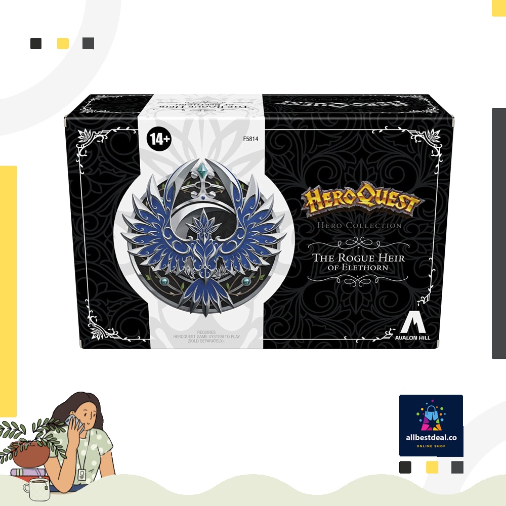 Hasbro Gaming HeroQuest Hero Collection The Rogue Heir of Elethorn ...