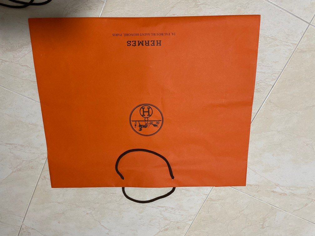 Hermes XL paper bag, Luxury, Accessories on Carousell