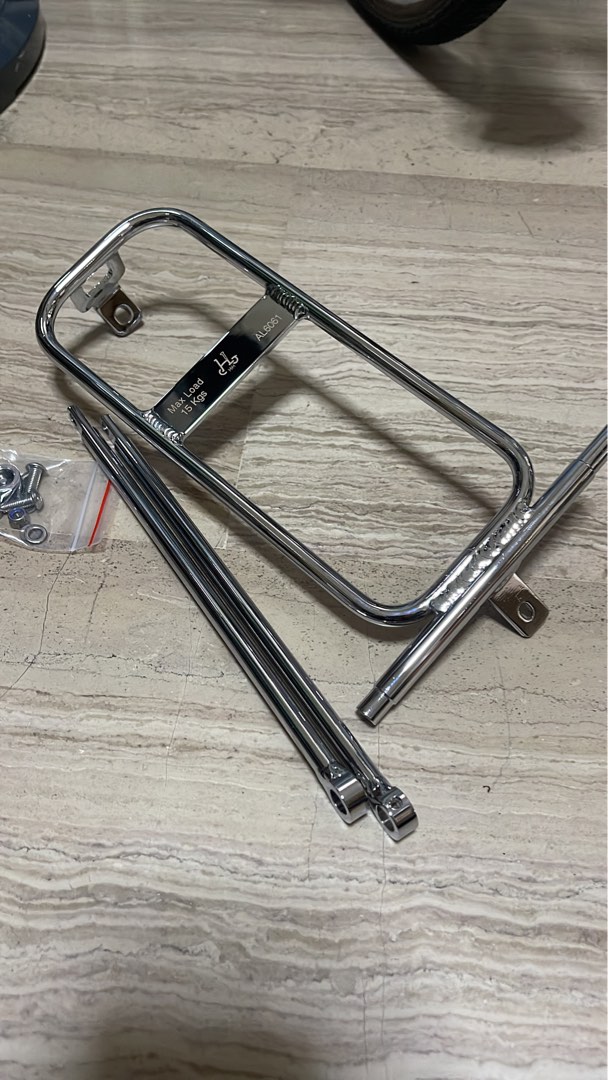 H&H Aluminium (Chrome) Q Rack for Brompton A/C Line., Sports Equipment ...