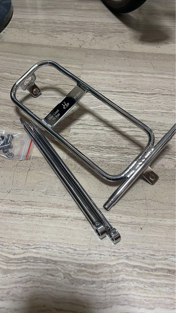H&H Aluminium (Chrome) Q Rack for Brompton A/C Line., Sports Equipment ...