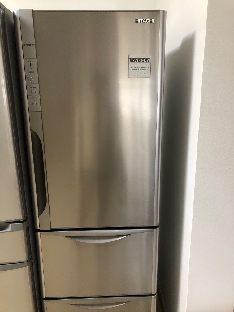 Hitachi Fridge Freezer R-SG37BPS 365L, TV & Home Appliances, Kitchen ...