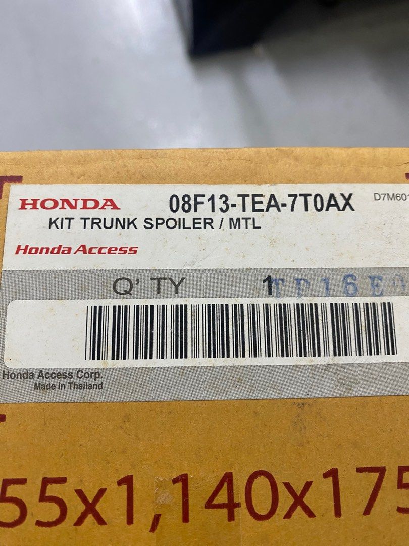 Honda Access Civic FC spoiler, Car Accessories, Accessories on Carousell