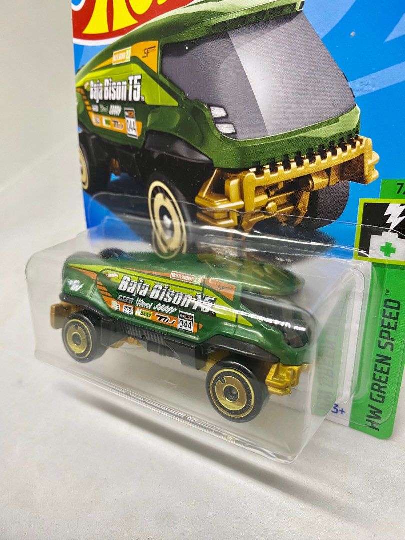 Hot Wheels VW Volkswagen BAJA BISON T5 Green Pickup Van Truck EV ...