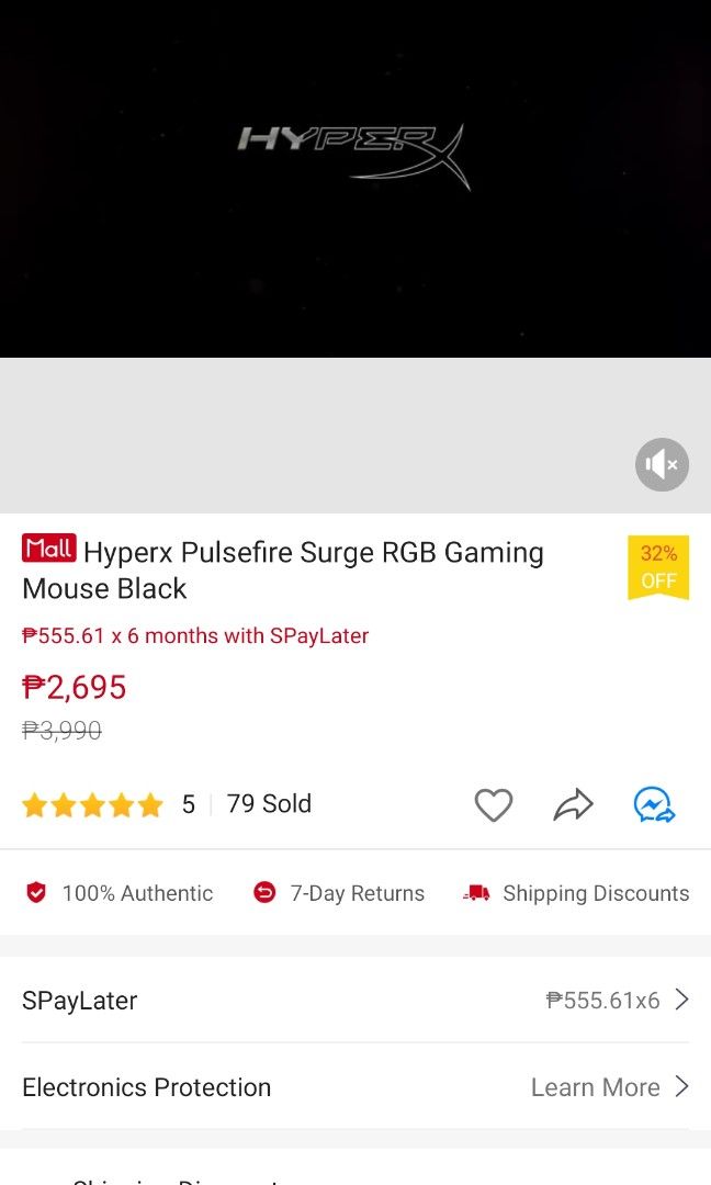 Hyper X Pulsefire Surge, Computers & Tech, Parts & Accessories, Mouse ...