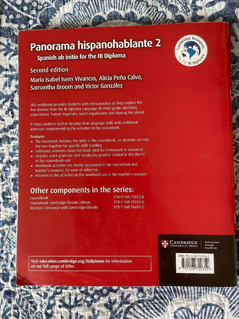 IB Spanish Ab Initio Workbook for Year 2, Hobbies & Toys, Books ...