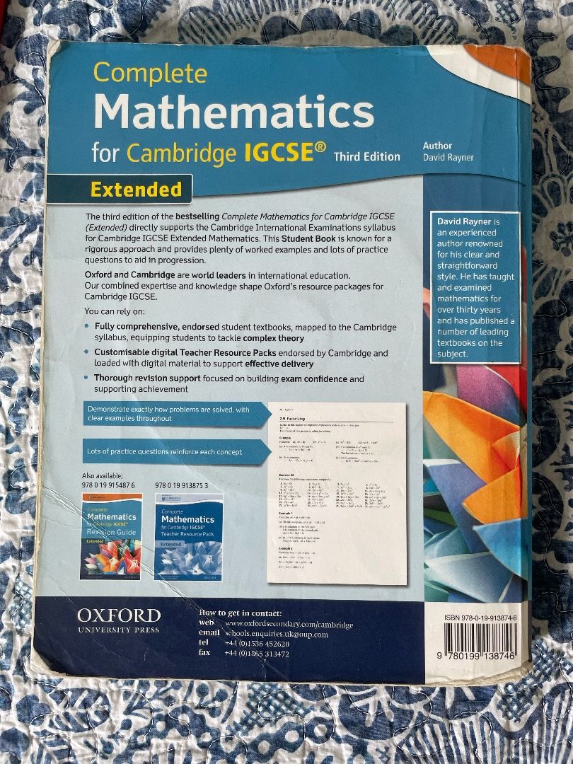 Igcse Extended Mathematics Textbook Hobbies And Toys Books