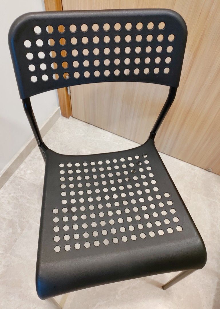 IKEA ADDE Chair, black, Furniture & Home Living, Furniture, Chairs on ...