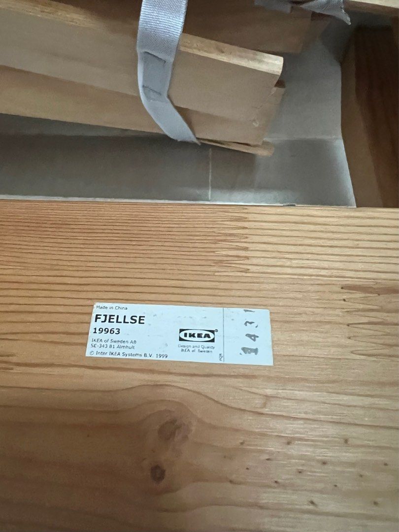 Ikea Bed One Person Fjellse, Furniture & Home Living, Furniture, Bed ...