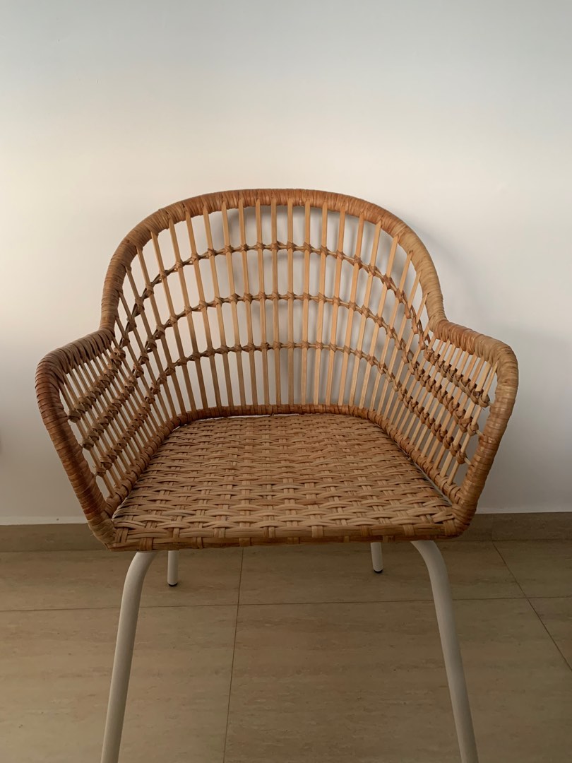 IKEA Rattan Chairs, Furniture & Home Living, Furniture, Chairs on Carousell
