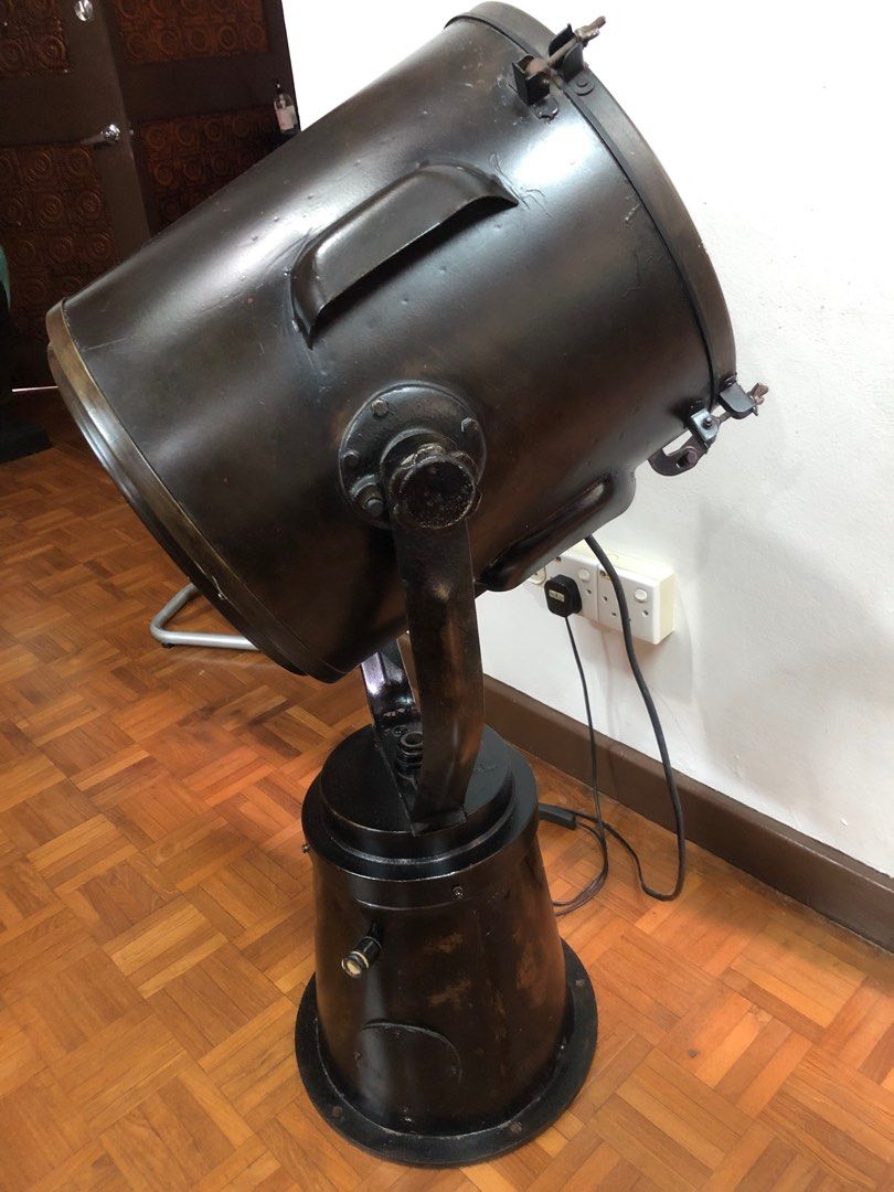 Industrial Converted Brass SEARCHLIGHT from decommissioned sea vessels ...