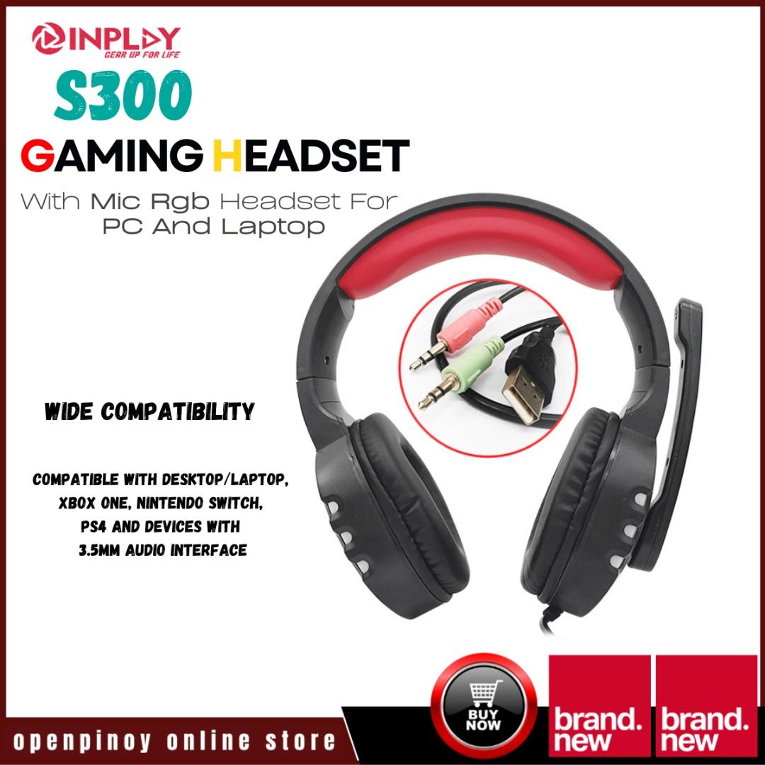 InPlay S300 RGB Gaming Headset, Audio, Headphones & Headsets on Carousell