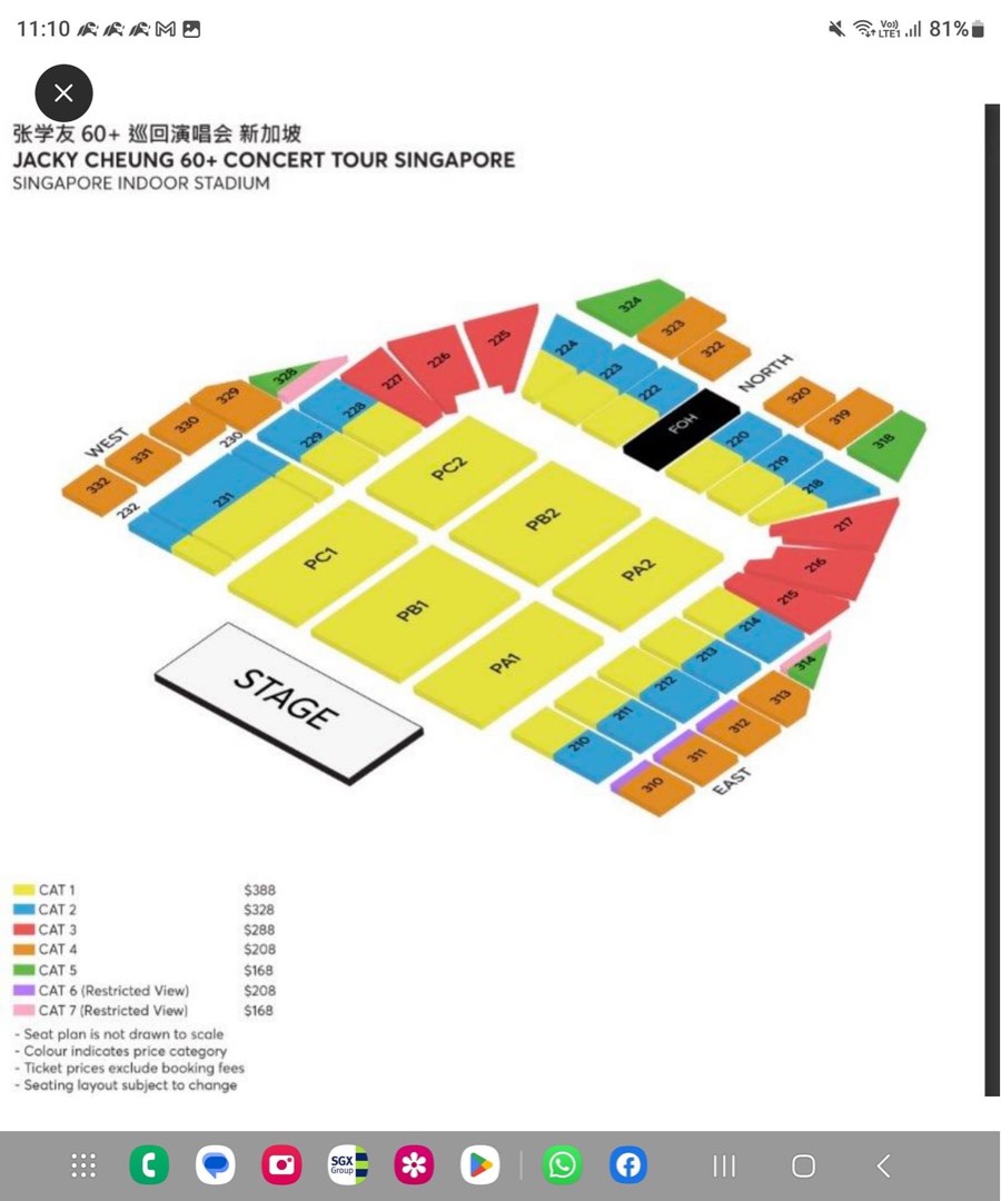 Jacky Cheung concert ticket, Tickets & Vouchers, Event Tickets on Carousell