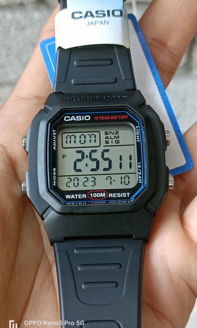 JAM CASIO ORIGINAL W-800H-1A JAM REMAJA LASAK, Men's Fashion, Watches ...