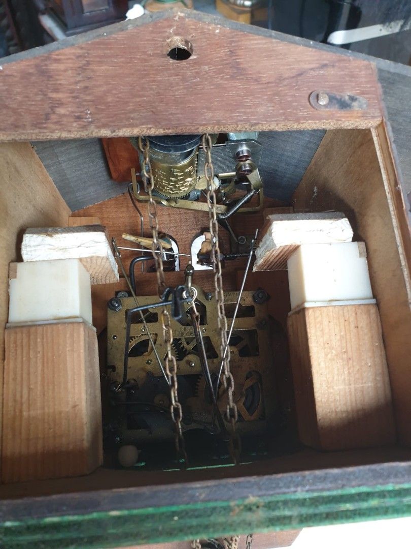 jam kikuk cuckoo clock melody 3 bandul manual masih berfungsi normal ...