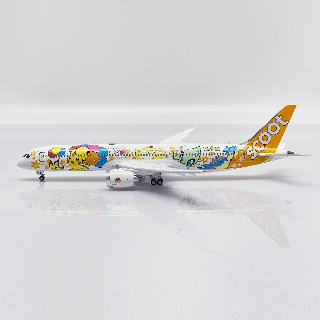 JC WINGS FLYSCOOT SINGAPORE BOEING 787-9 DREAM)LINER 9V-OJJ POKEMON 1: ...
