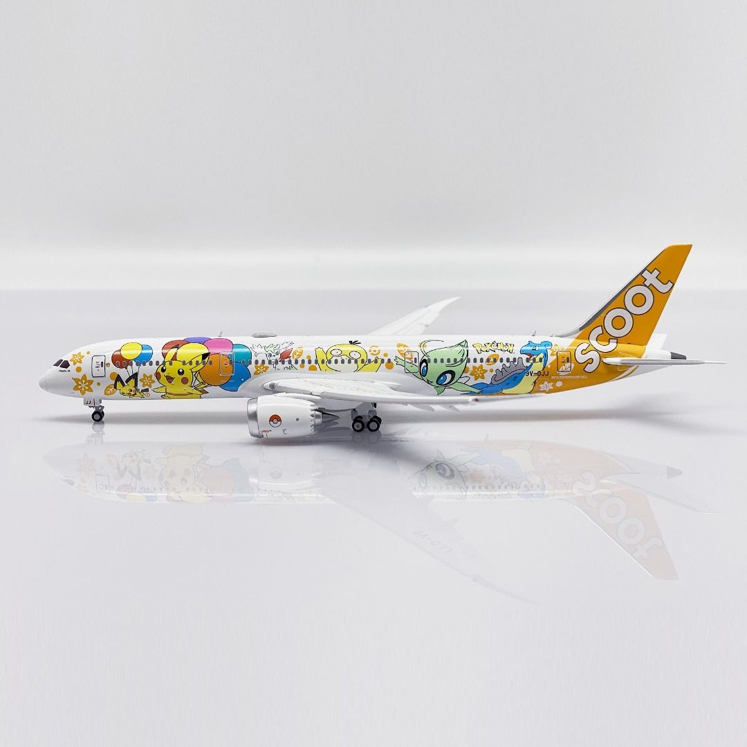 JC WINGS FLYSCOOT SINGAPORE BOEING 787-9 DREAM)LINER 9V-OJJ POKEMON 1: ...