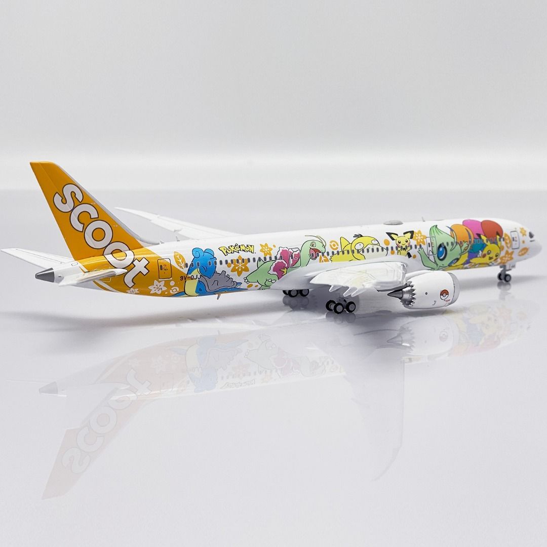 JC WINGS FLYSCOOT SINGAPORE BOEING 787-9 DREAM)LINER 9V-OJJ POKEMON 1: ...