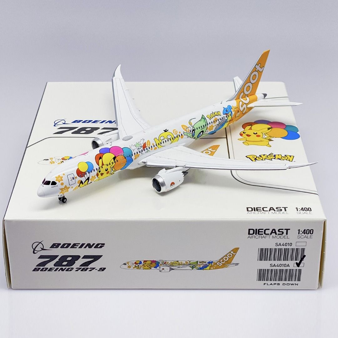 JC WINGS FLYSCOOT SINGAPORE BOEING 787-9 DREAM)LINER 9V-OJJ POKEMON 1: ...