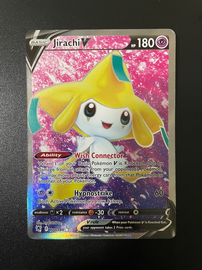 Jirachi V - 170/189 - Full Art Ultra Rare Sword & Shield: Astral ...