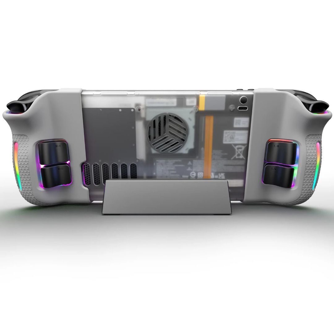 JSAUX RGB Transparent Back Plate for Valve Steam Deck, Video Gaming ...