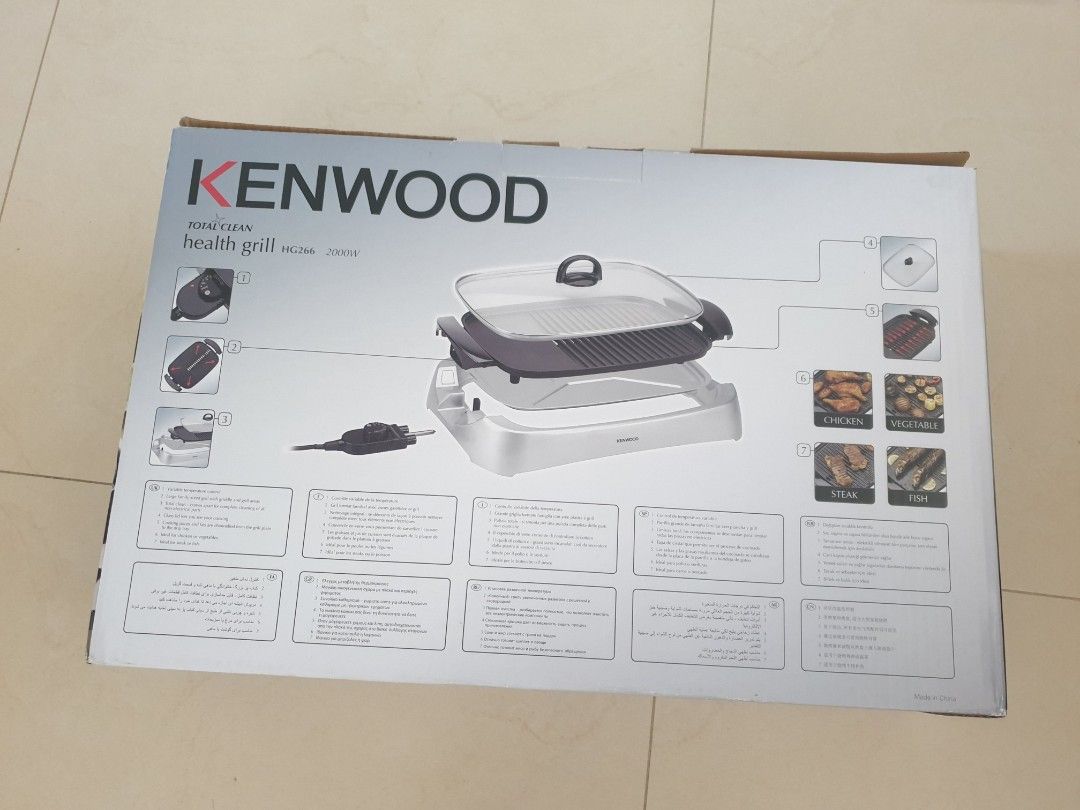 Kenwood Health Grill HG266, TV & Home Appliances, Kitchen Appliances ...
