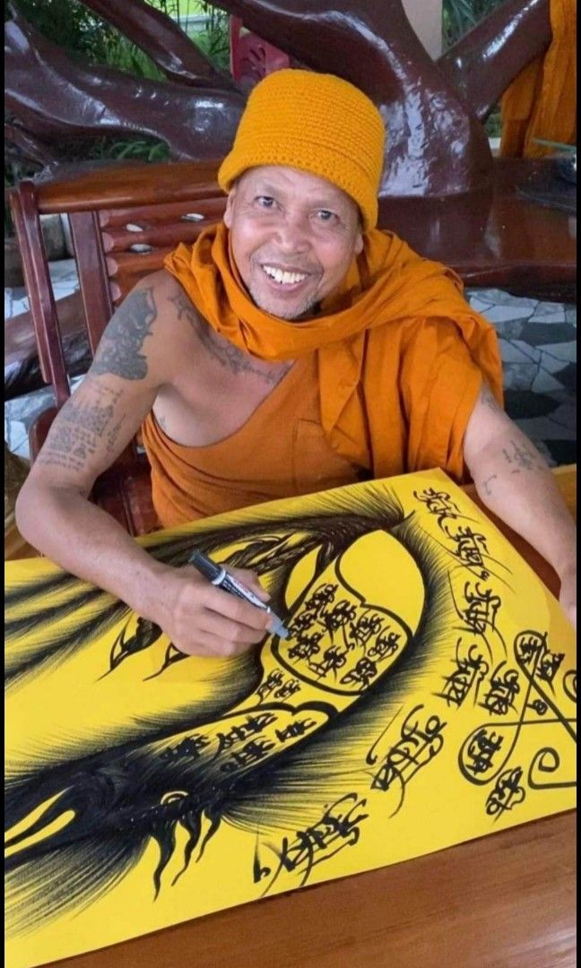 Kruba Krissana Salika Yant, Hobbies & Toys, Memorabilia & Collectibles ...