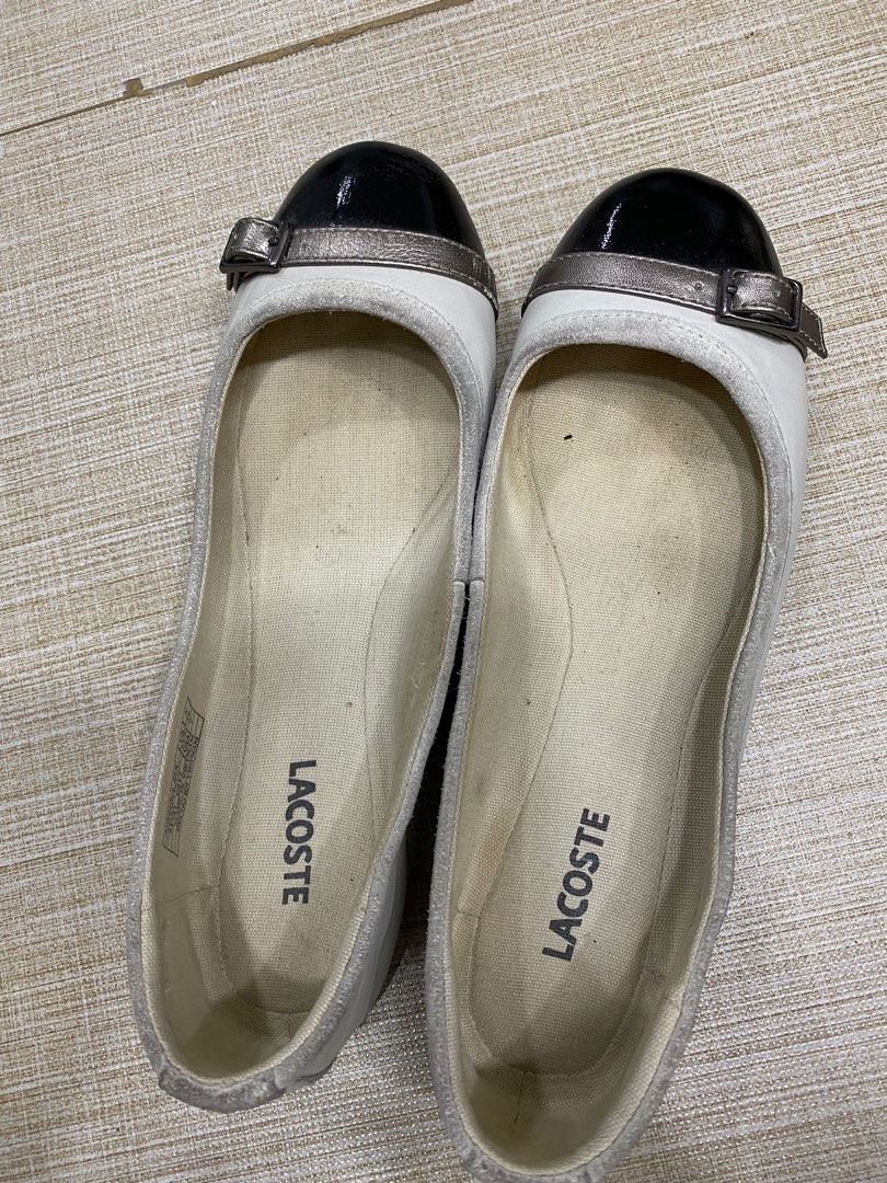 Lacoste Flats, Women's Fashion, Footwear, Flats & Sandals on Carousell