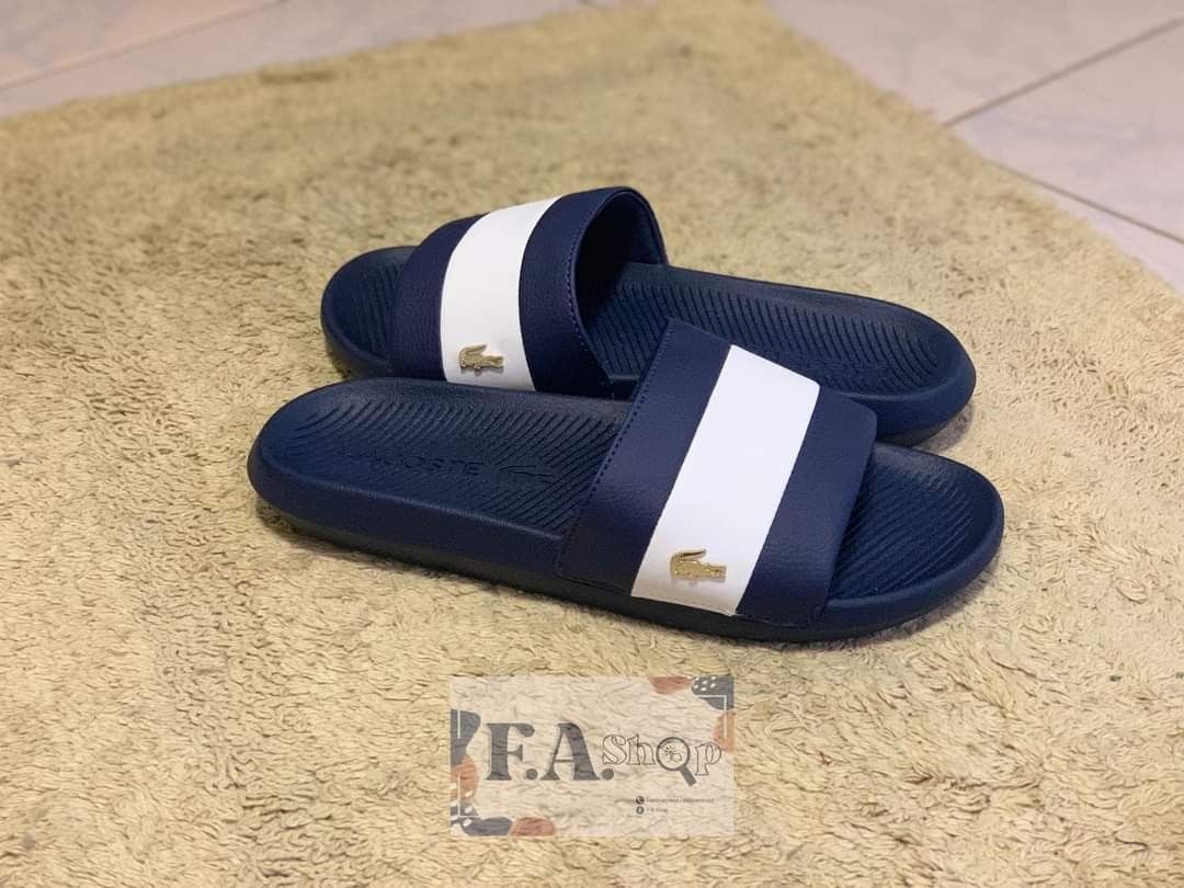Lacoste Slides, Women's Fashion, Footwear, Slippers and slides on Carousell