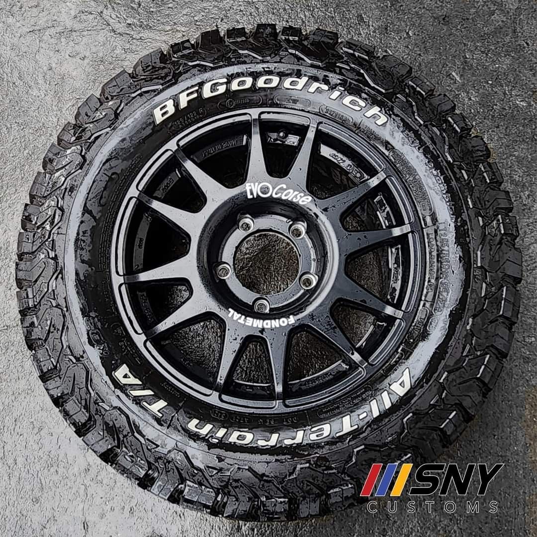 LC200 LC100 Land Cruiser 5h x 150 pcd Original corse mags rims with Bfg ...