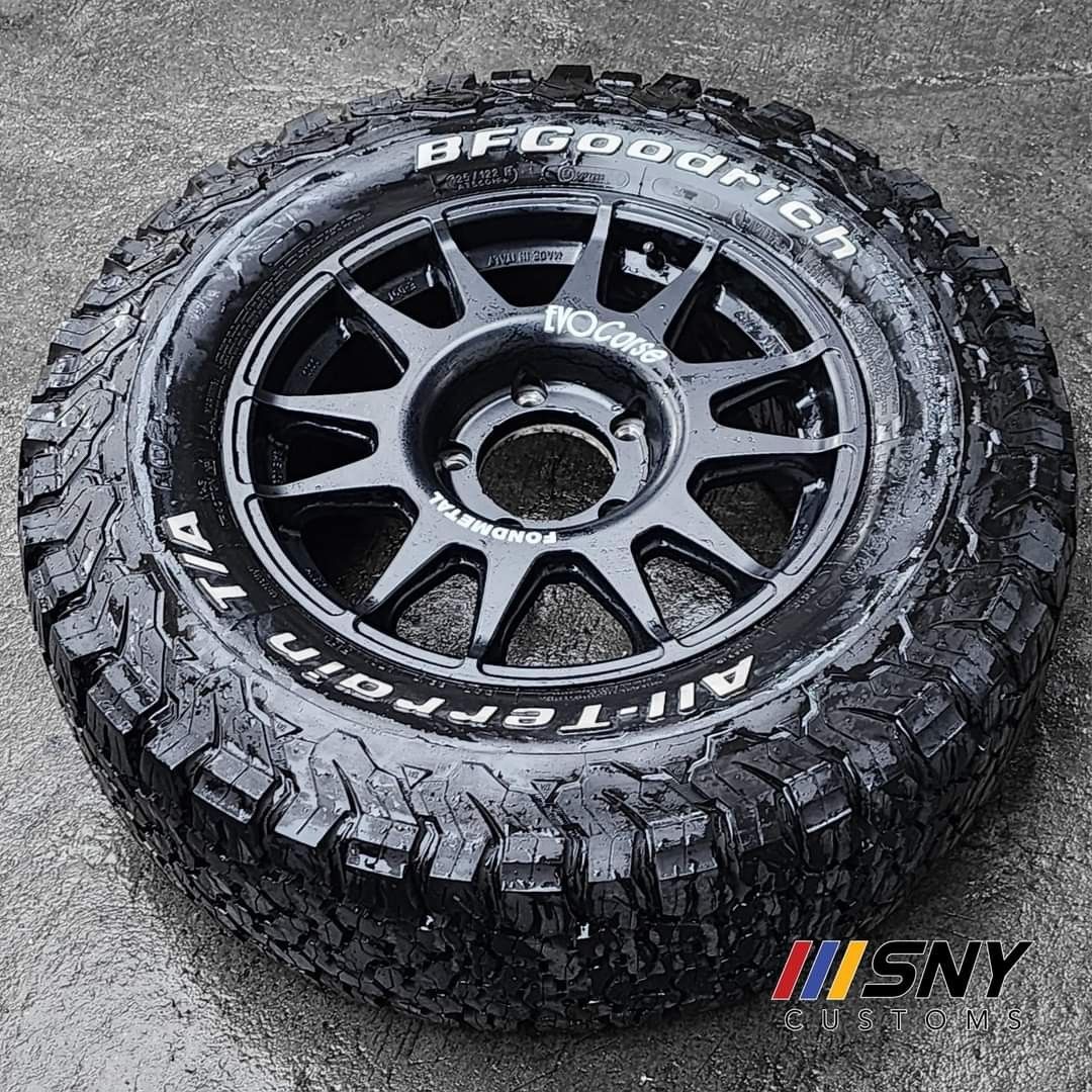 LC200 LC100 Land Cruiser 5h x 150 pcd Original corse mags rims with Bfg ...