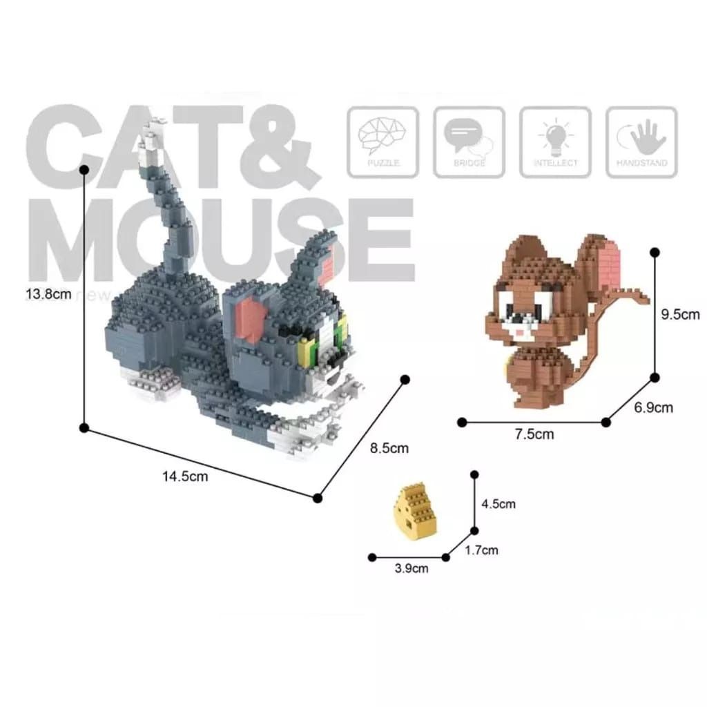 Lego Tom and Jerry Lego Set Mini Lego Nano Block DIY toys, Hobbies ...