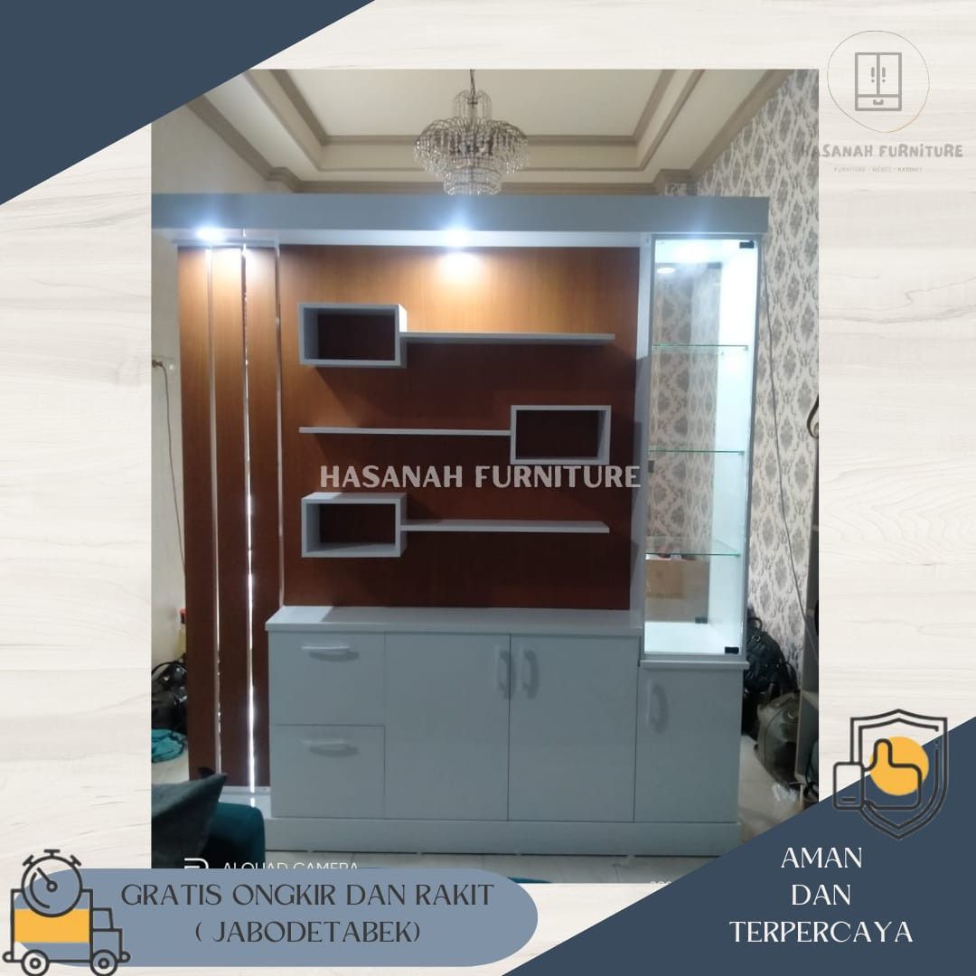 lemari partisi ruangan tv, Perabotan Rumah di Carousell