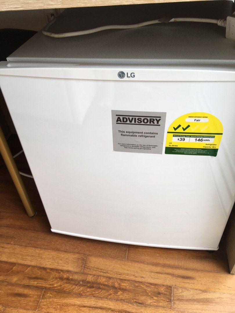 LG 43L mini bar fridge- used 2 weeks 4 drinks (weight-17kg), TV & Home ...