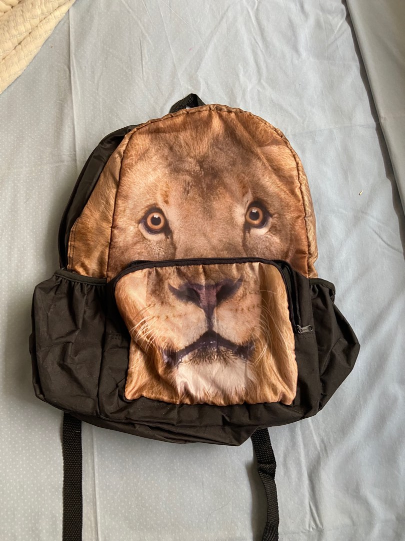 lion backpack, Women's Fashion, Bags & Wallets, Backpacks on Carousell
